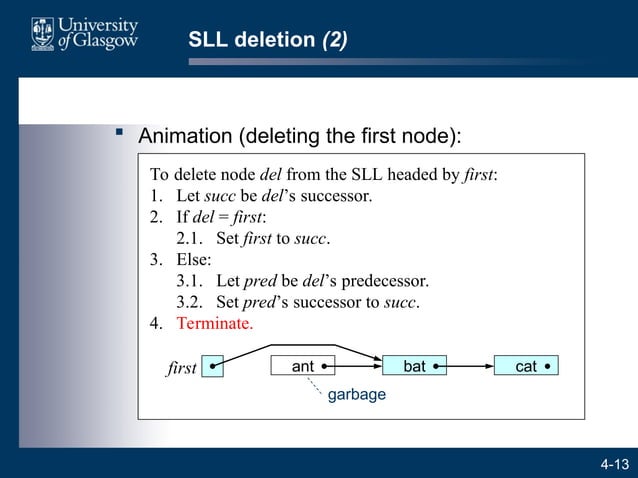 Linked list Data structure and Algorithm: Advance Relational algebra | PPT