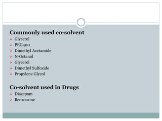 solubility enhancement and cosolvency by madhavi | PPTX