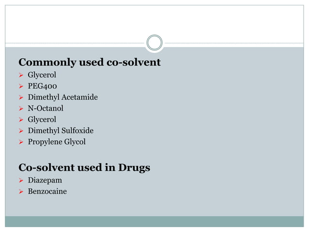 solubility enhancement and cosolvency by madhavi | PPTX | Chemistry ...