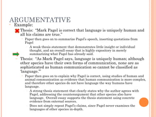 English 104: Expository vs. Argumentative | PPT