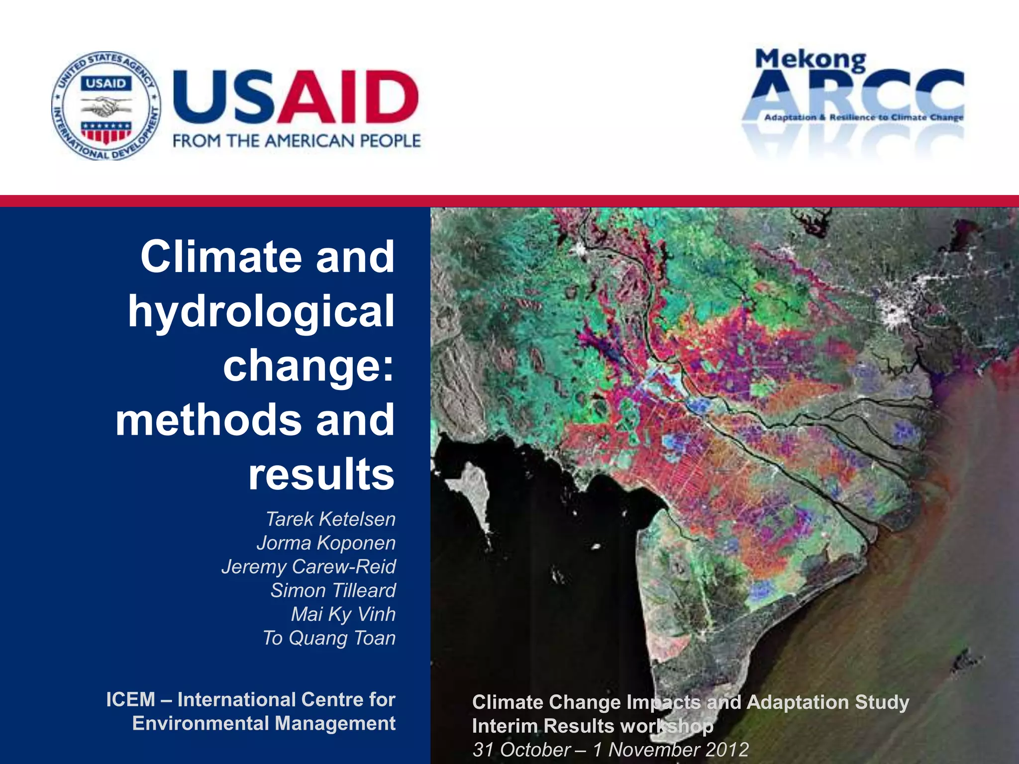 Mekong ARCC Climate Change and Hydrology Modeling Methods and Results | PPT