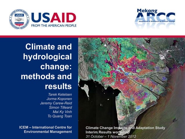 Mekong ARCC Climate Change and Hydrology Modeling Methods and Results | PPT