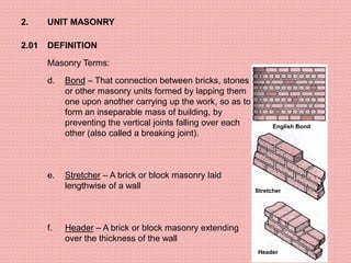 04 masonry | PPT