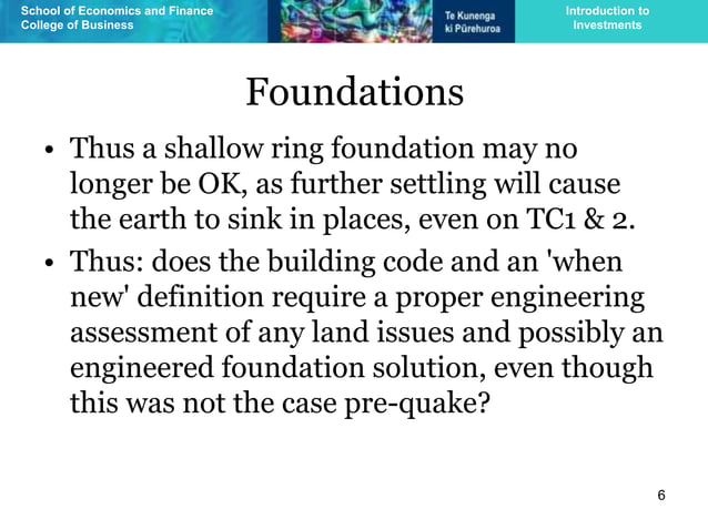 Massey University Earthquake Research Project | PPT