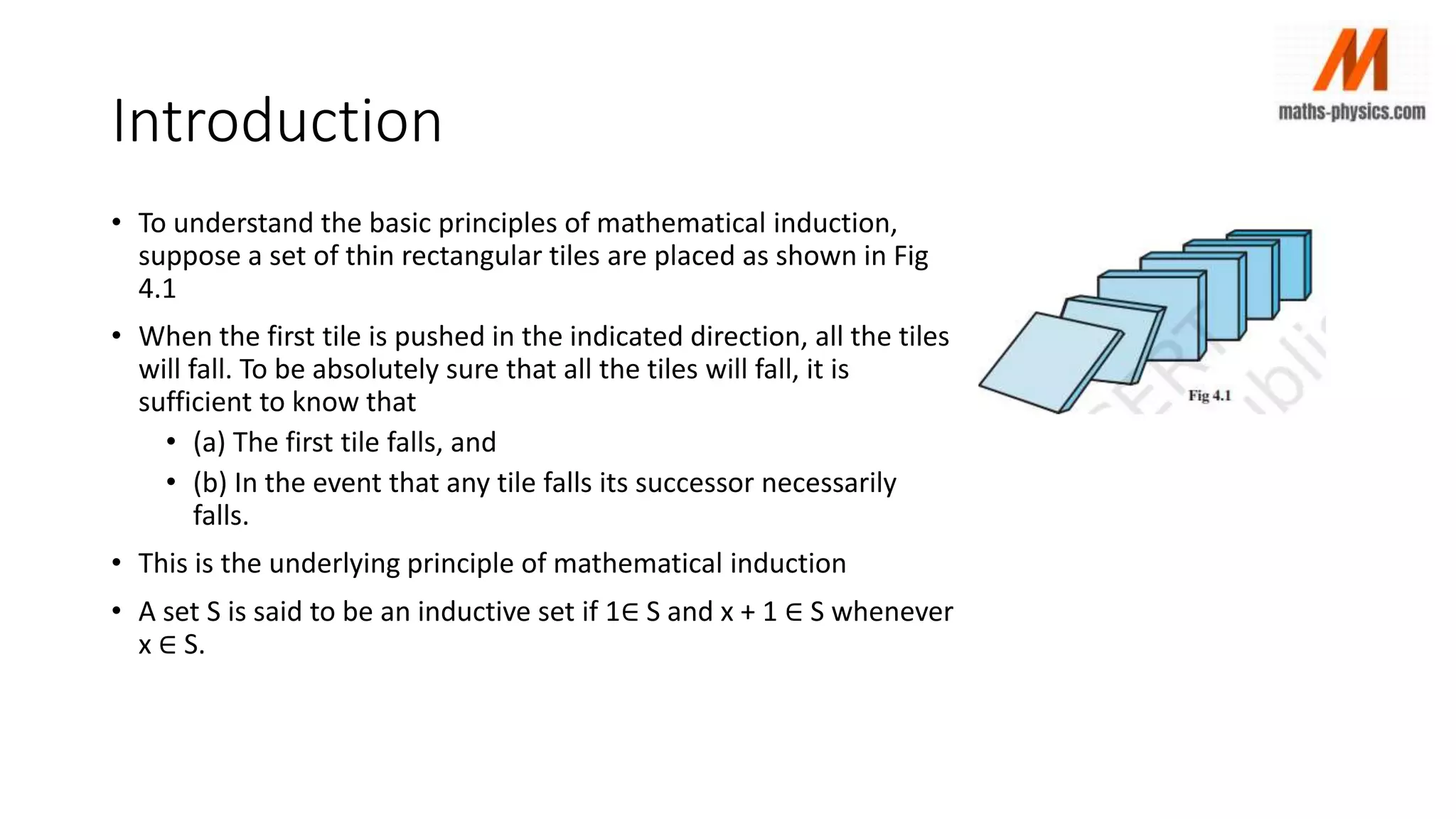 Mathematical induction | PPTX