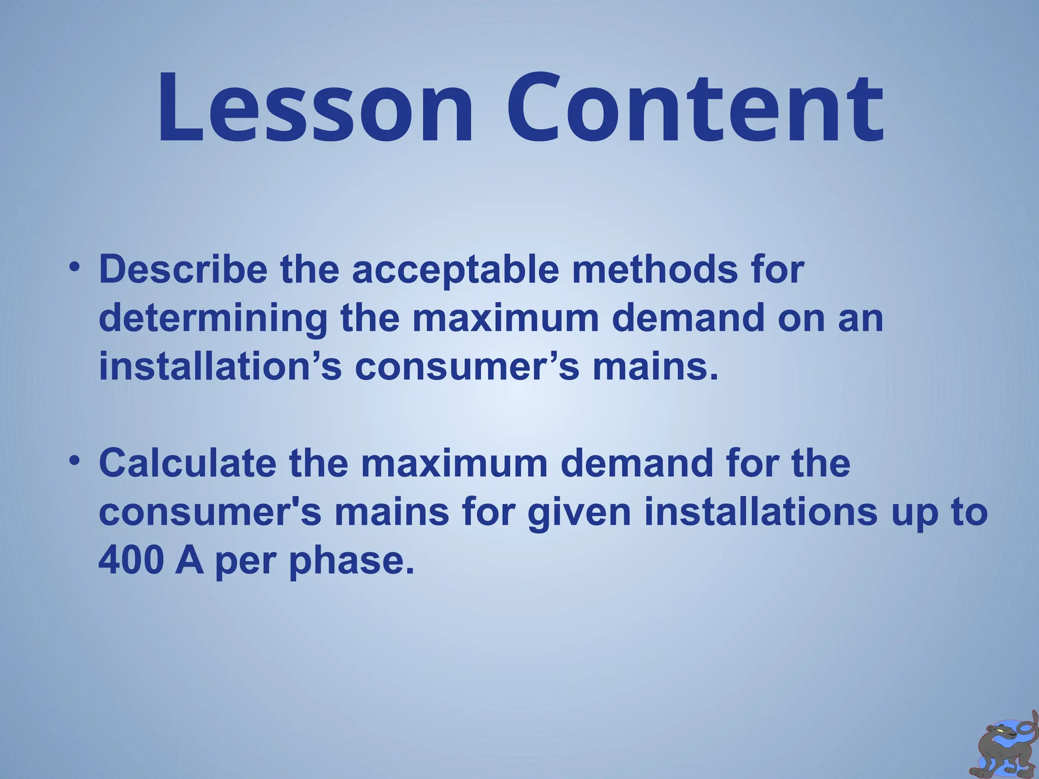 Maximum Demand calculation and explanation | PPT