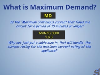 Maximum Demand calculation and explanation | PPTX