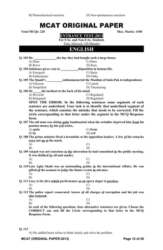 mcat (original paper 2013) | PDF