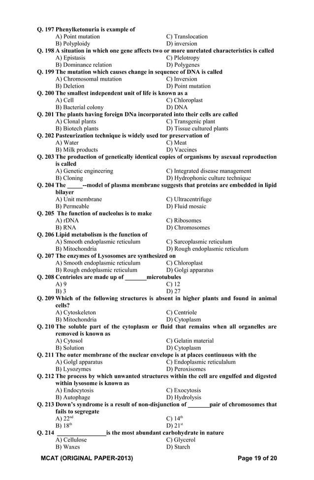 mcat (original paper 2013) | PDF