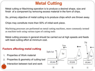 04 metal cutting(1) | PPT | Physics | Science