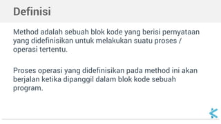 Algoritma dan Struktur Data - Methods | PDF