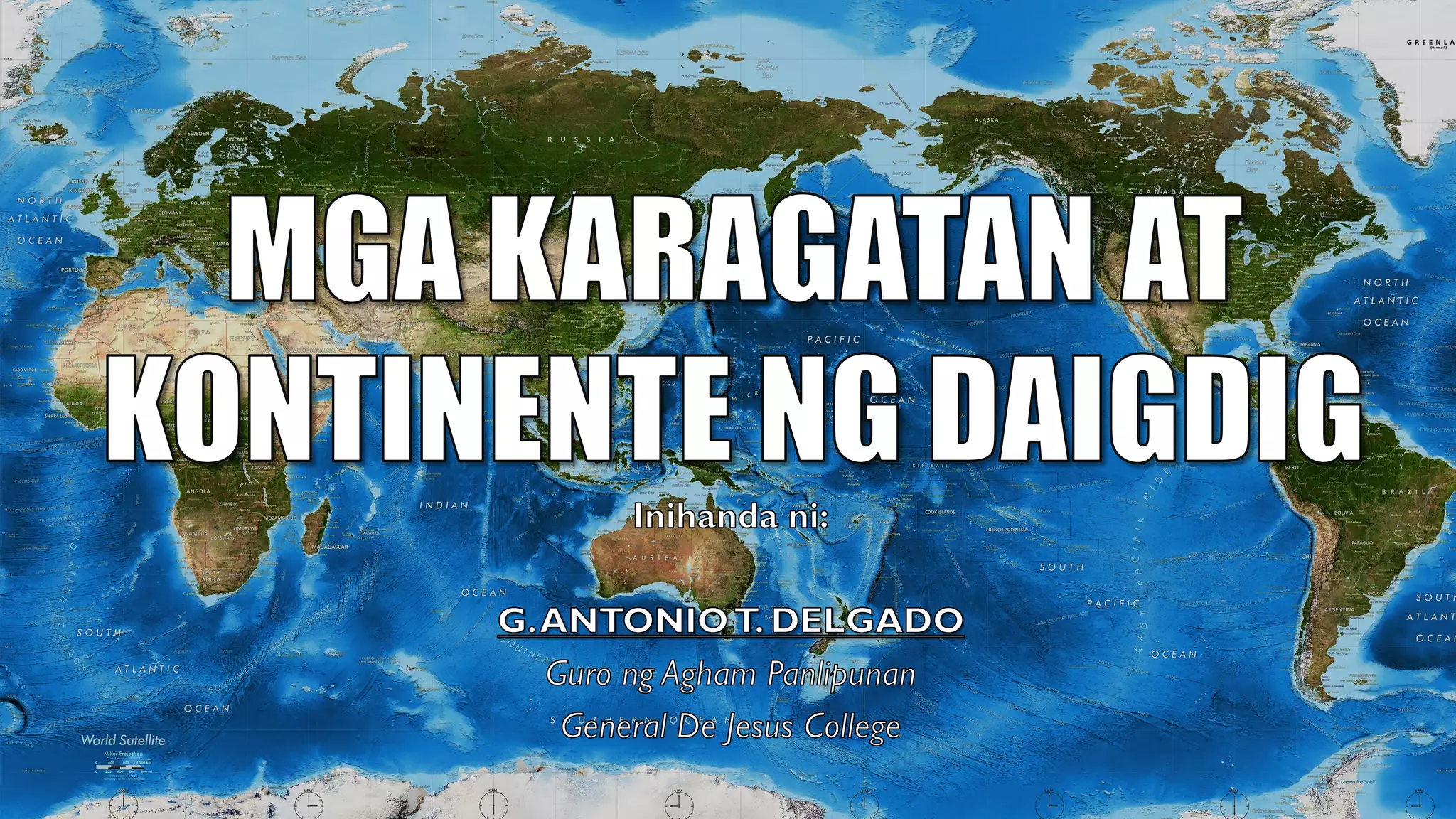Mga Karagatan at Kontinente ng Daigdig | PDF