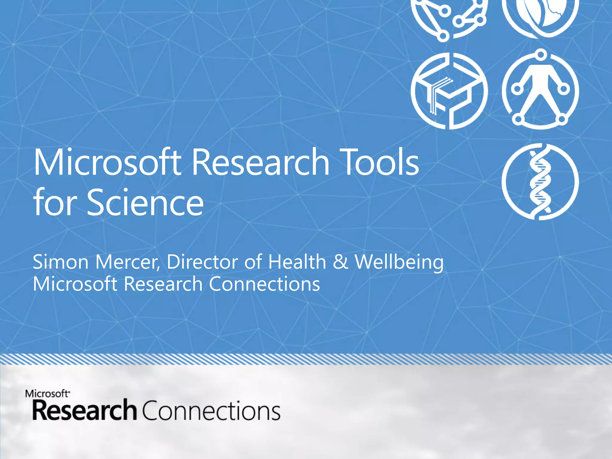 Simon Mercer, Microsoft, pour la journée e-health 2013 | PDF