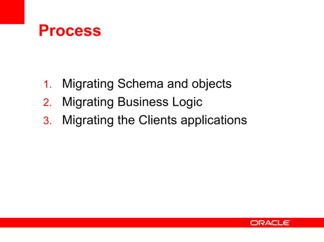 Oracle To Sql Server migration process | PPT