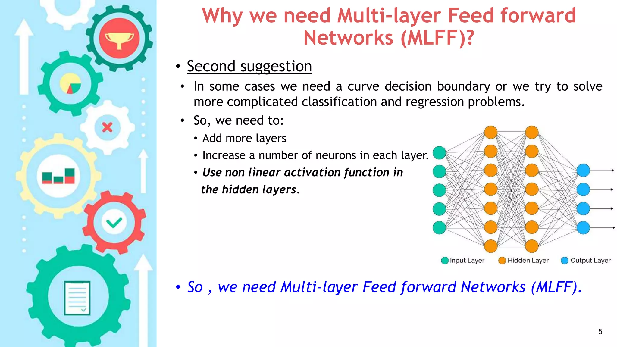 04 Multi-layer Feedforward Networks | PPTX