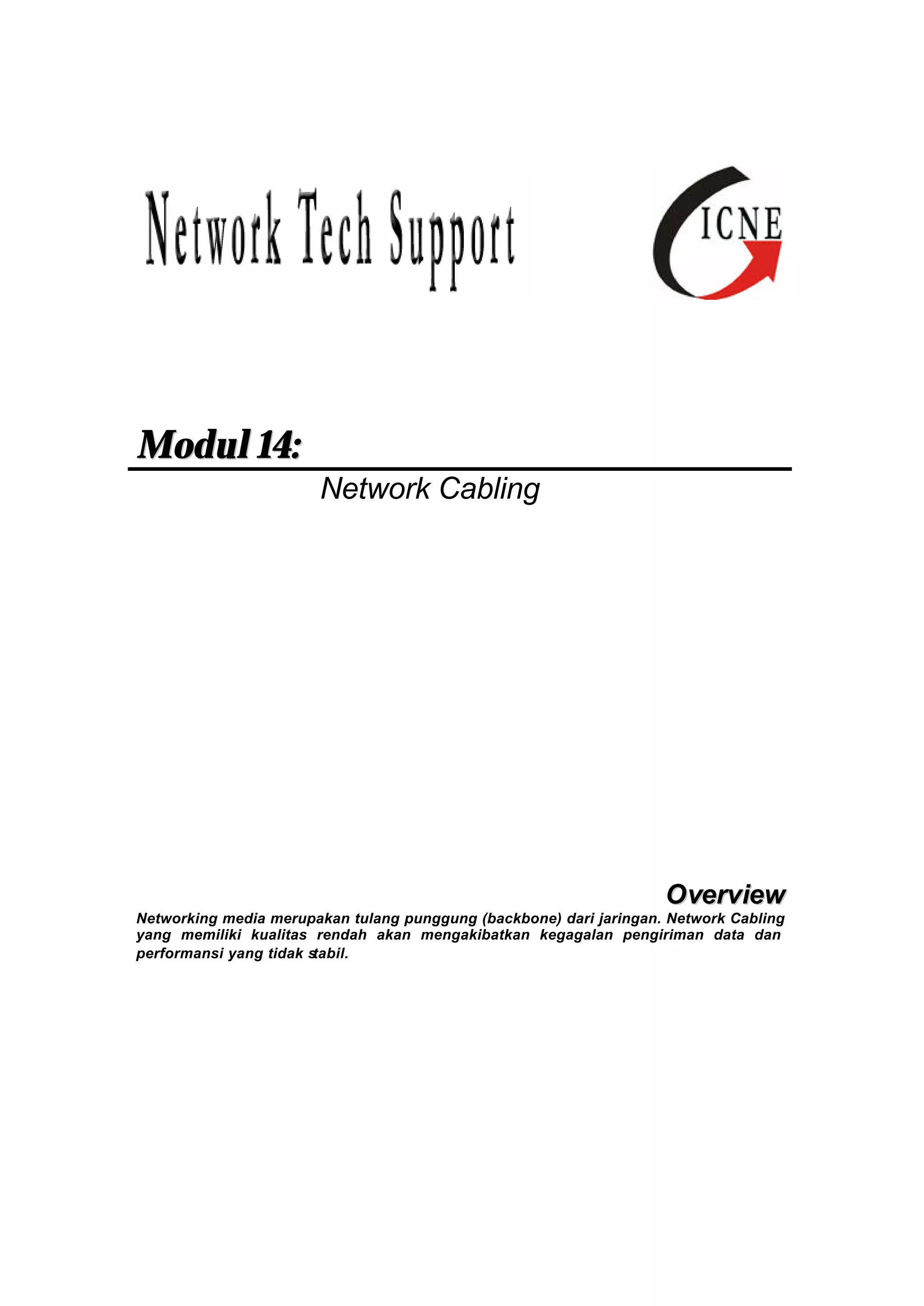 04module 14 network-cabling | PDF