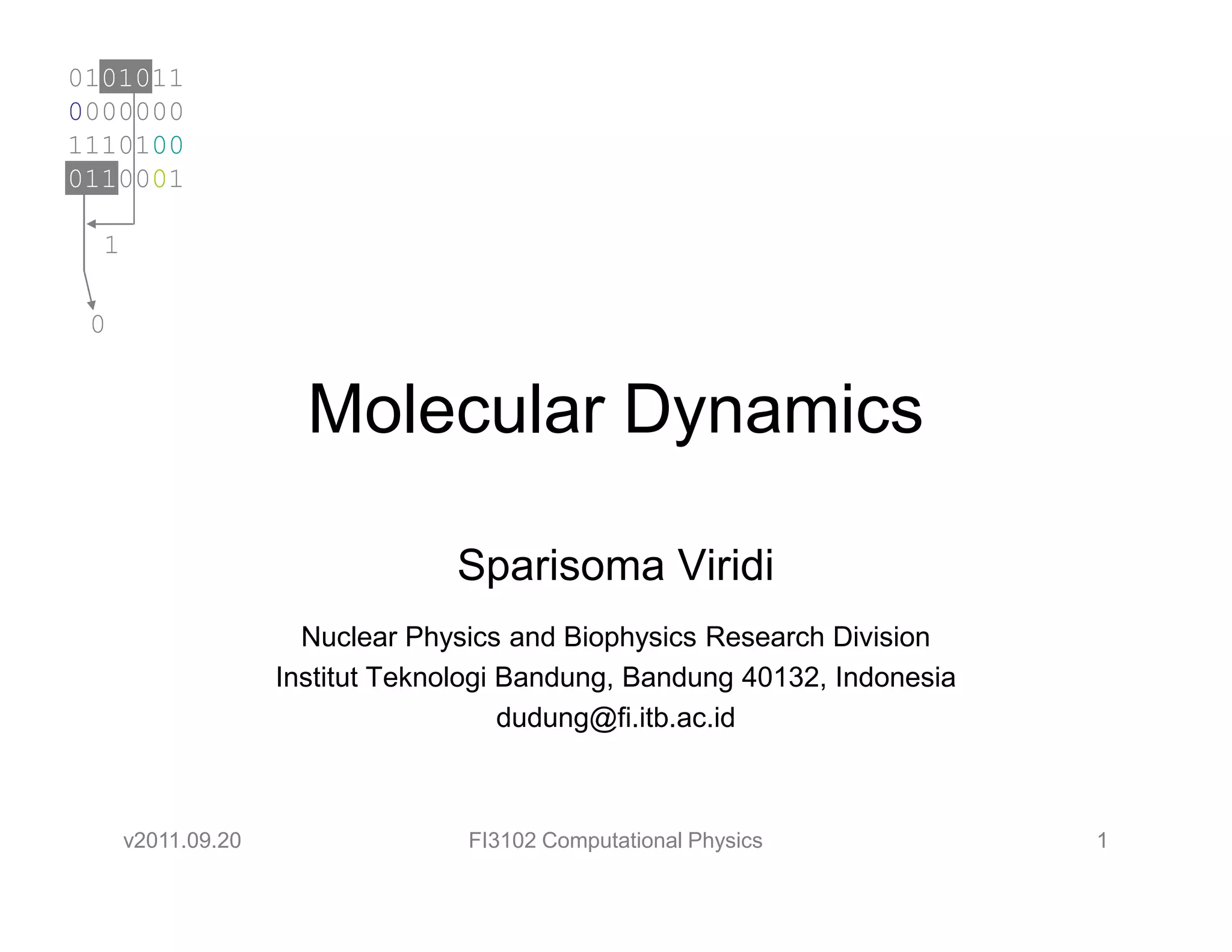 04 molecular dynamics | PDF
