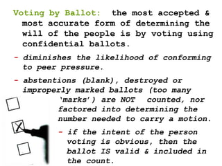 4 Motions, Debate & Voting | PPTX
