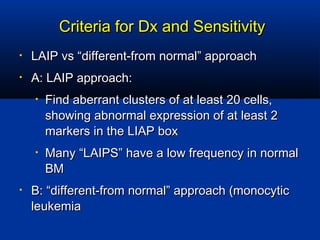 Monitoring of Minimal Residual Disease Principles and Applications | PPT
