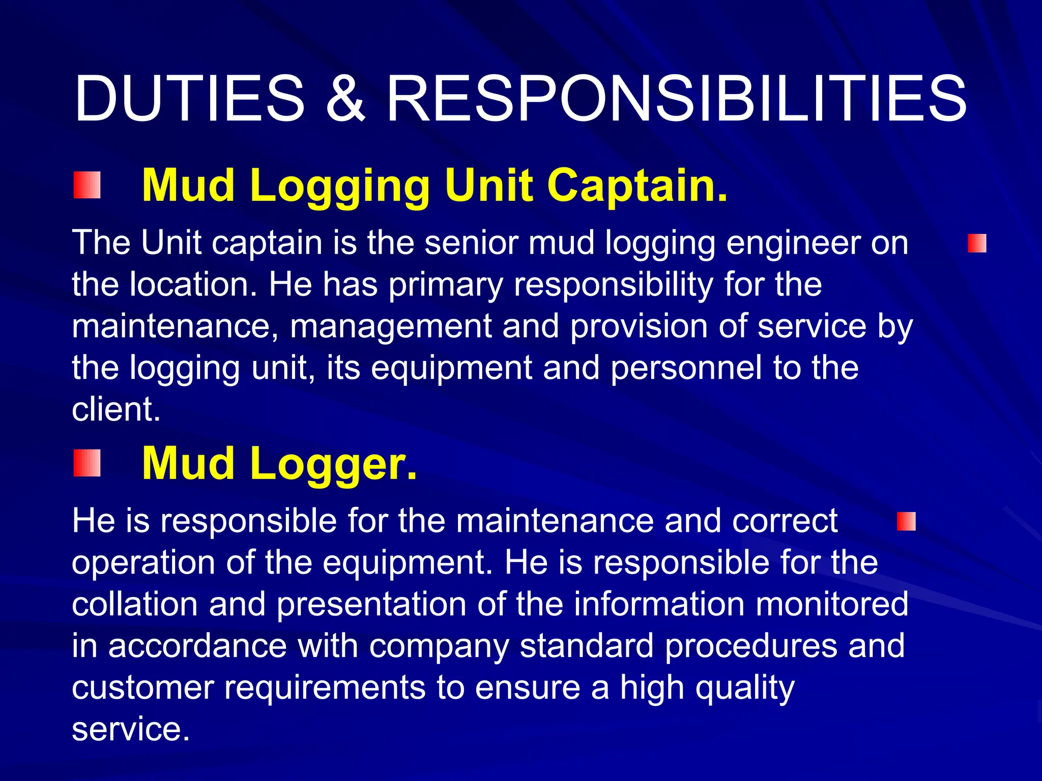 04_Mud Logging Theory, Lag Calculatios & Responsibility.ppt