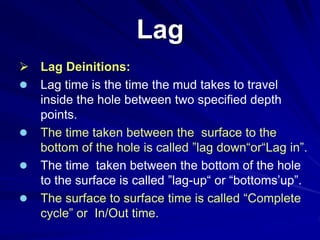 04_Mud Logging Theory, Lag Calculatios & Responsibility.ppt
