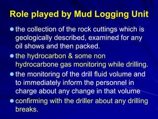 04_Mud Logging Theory, Lag Calculatios & Responsibility.ppt