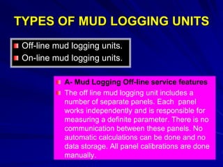 04_Mud Logging Theory, Lag Calculatios & Responsibility.ppt