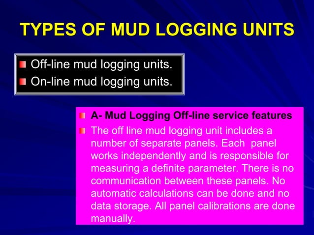 04_Mud Logging Theory, Lag Calculatios & Responsibility.ppt