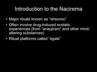 Introduction to the Nacirema | PPT