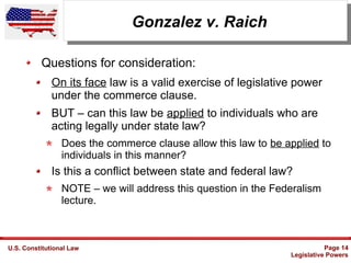 Congressional Power: Necessary and Proper Clause | PDF