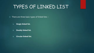 Linked List in Data Structure | PPTX