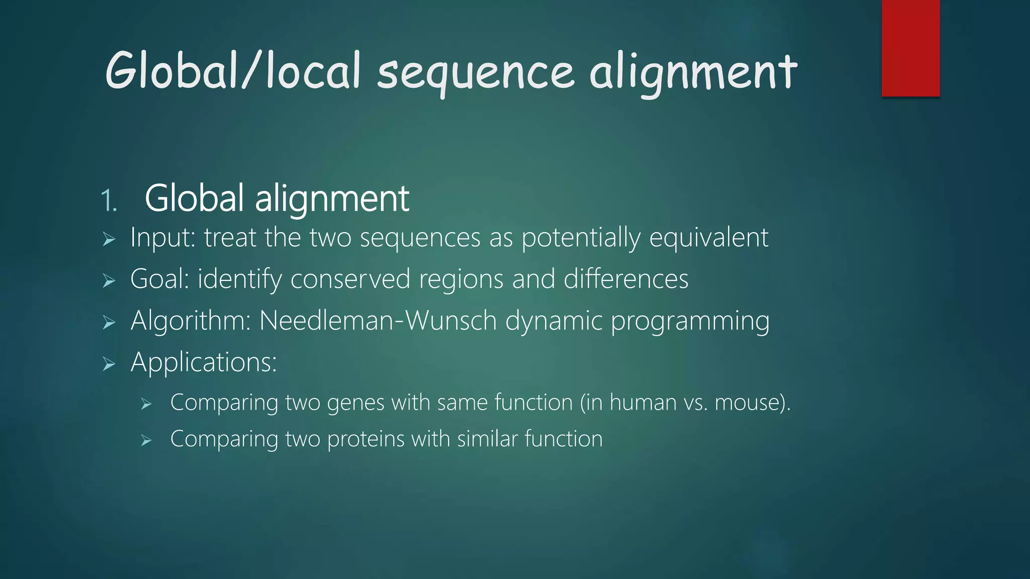 Sequence Alignment | PPTX