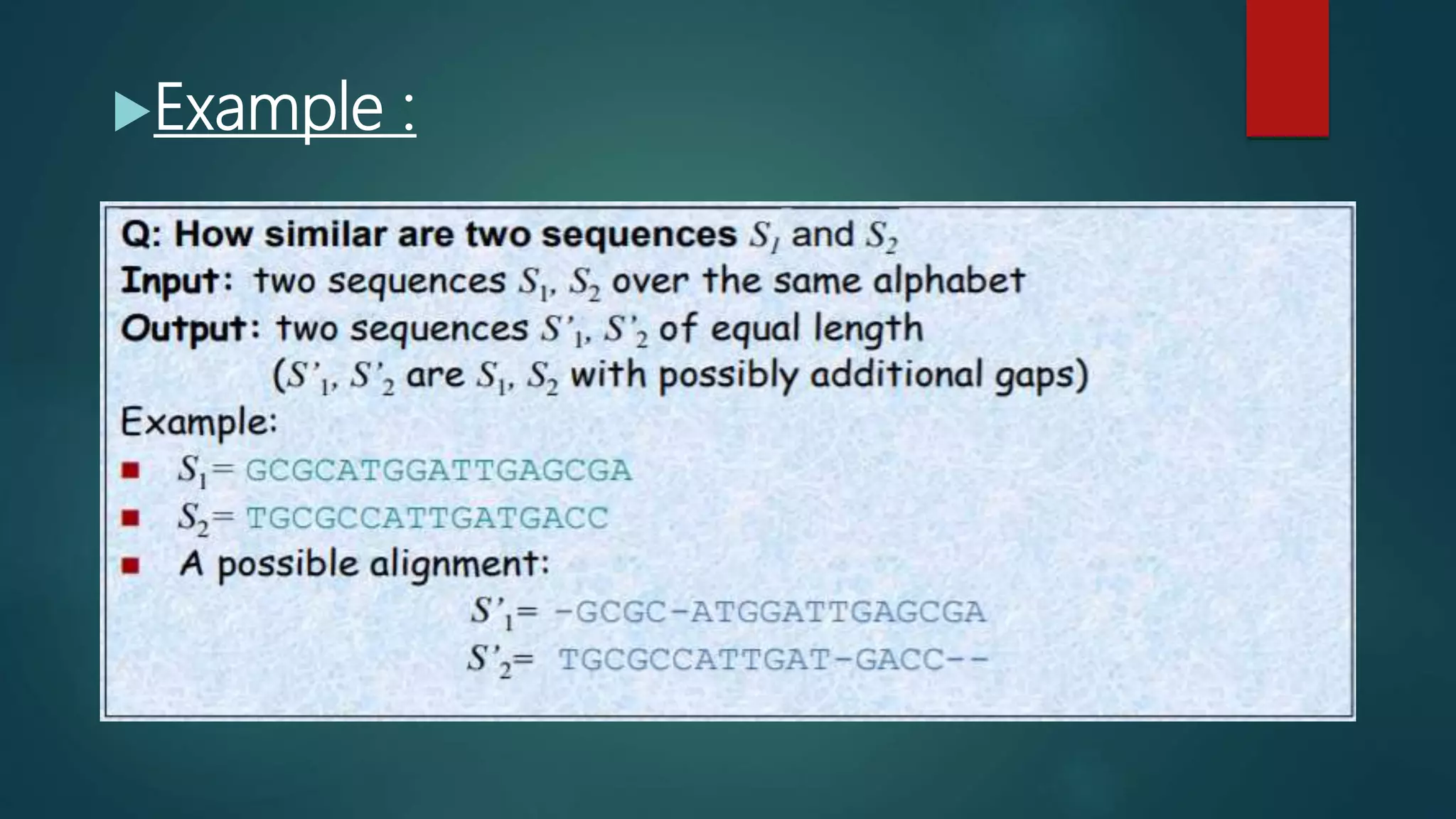 Sequence Alignment | PPTX