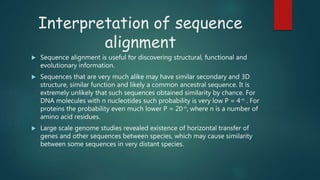 Sequence Alignment | PPTX