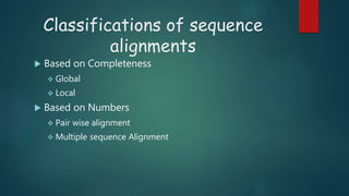 Sequence Alignment | PPTX