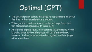 Virtual Memory in Operating System | PPTX