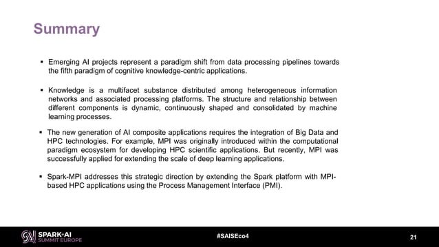 Spark-MPI: Approaching the Fifth Paradigm with Nikolay Malitsky | PPT