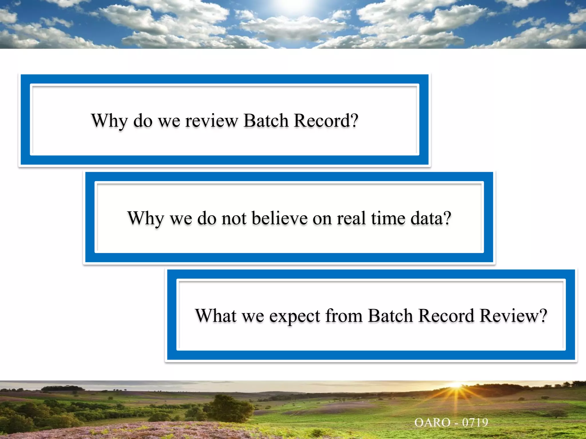 Documentation - The First and Last Exit in GMP | PPT