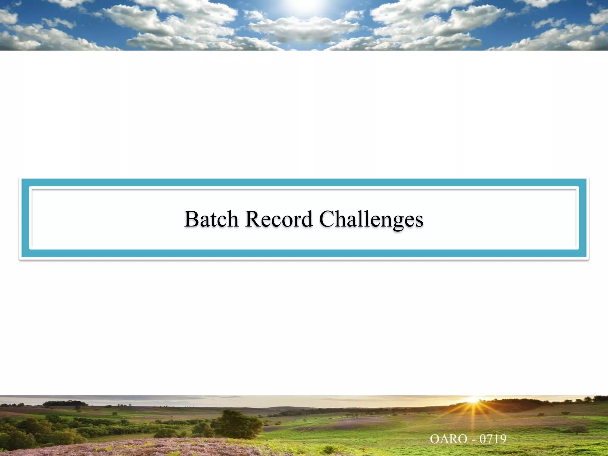 Documentation - The First and Last Exit in GMP | PPT