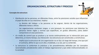 04 organizaciones estructura y proceso | PPTX