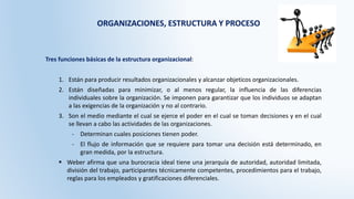 04 organizaciones estructura y proceso | PPTX