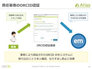 Editorial Manager: ORCID applications in manuscript submission system ...