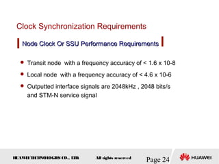 04 ota053001 clock synchronization theory issue1.0 | PPT