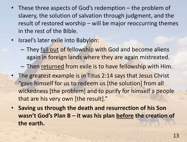 Session 04 Old Testament Overview - Exodus 1-19 | PPT