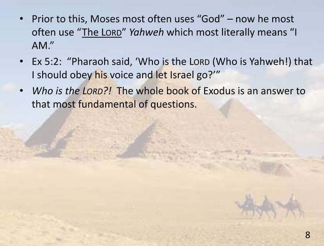 Session 04 Old Testament Overview - Exodus 1-19 | PPT