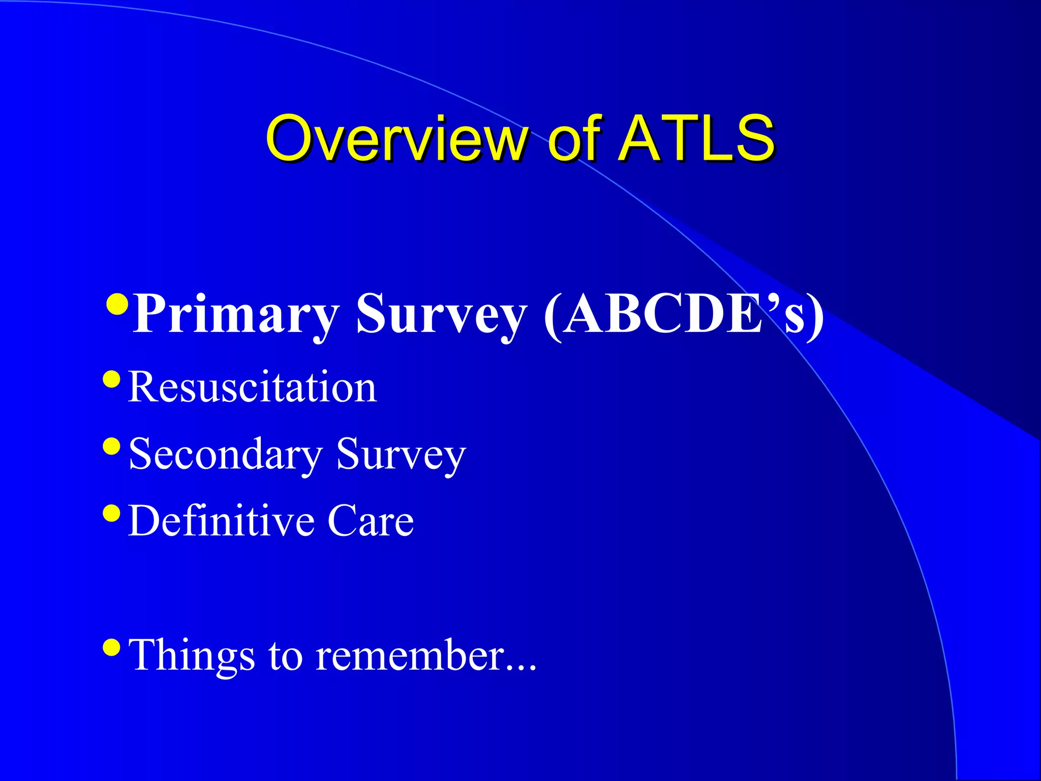 04 overview of atls | PPT