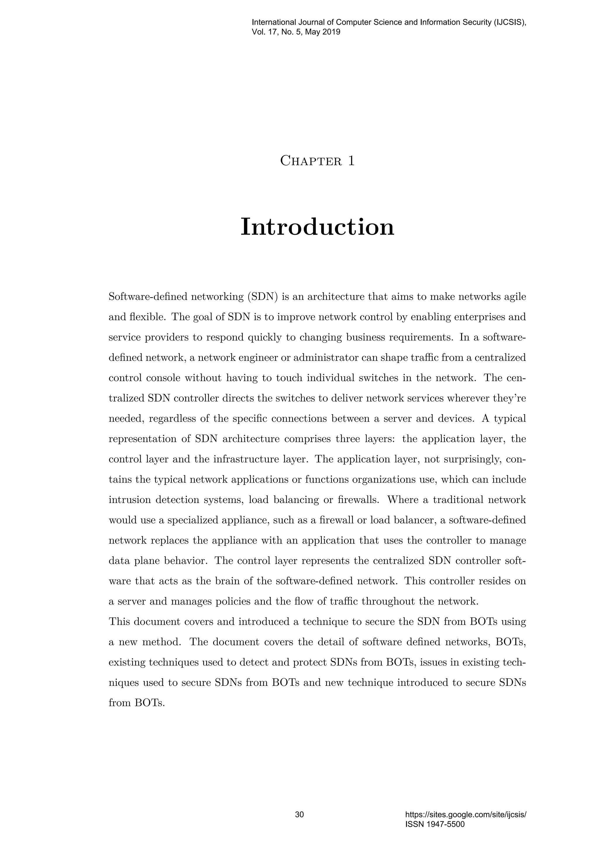 Botnet Detection And Prevention In Software Defined Networks Sdn