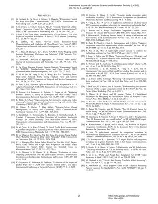 A Review on Congestion Control Approaches for Real-Time Streaming Application in the Internet | PDF