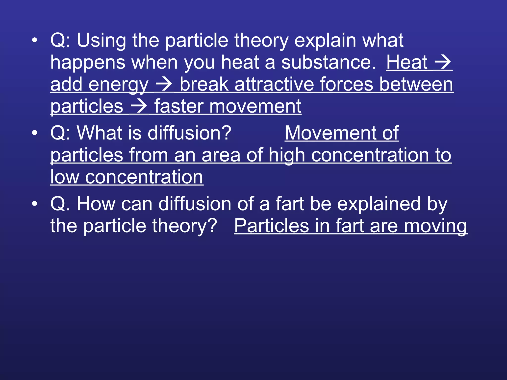 U1-L2 Particle theory of matter | PPT