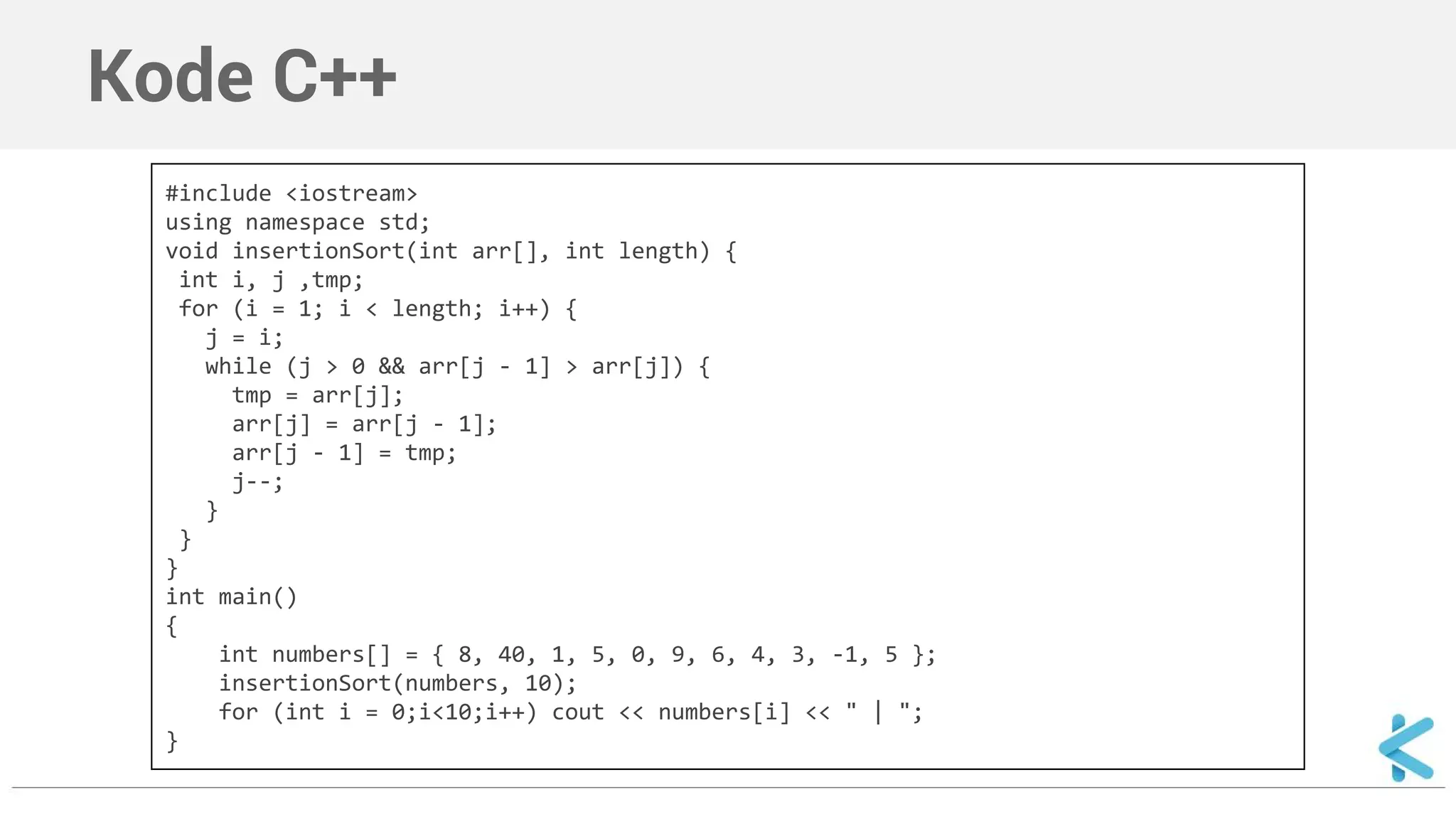 Algoritma dan Struktur Data - Insertion Sort | PDF